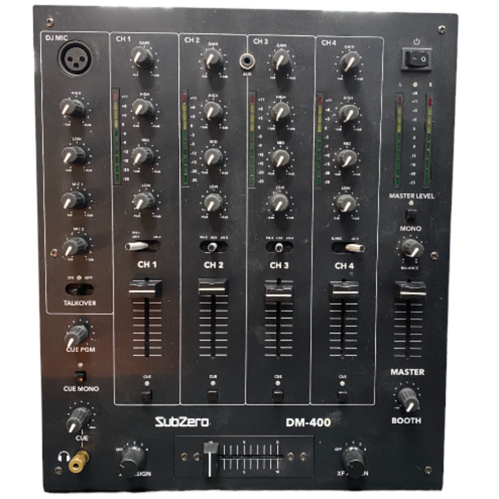 Pre-owned SubZero DM-400 Channel DJ Mixer - Own4Less